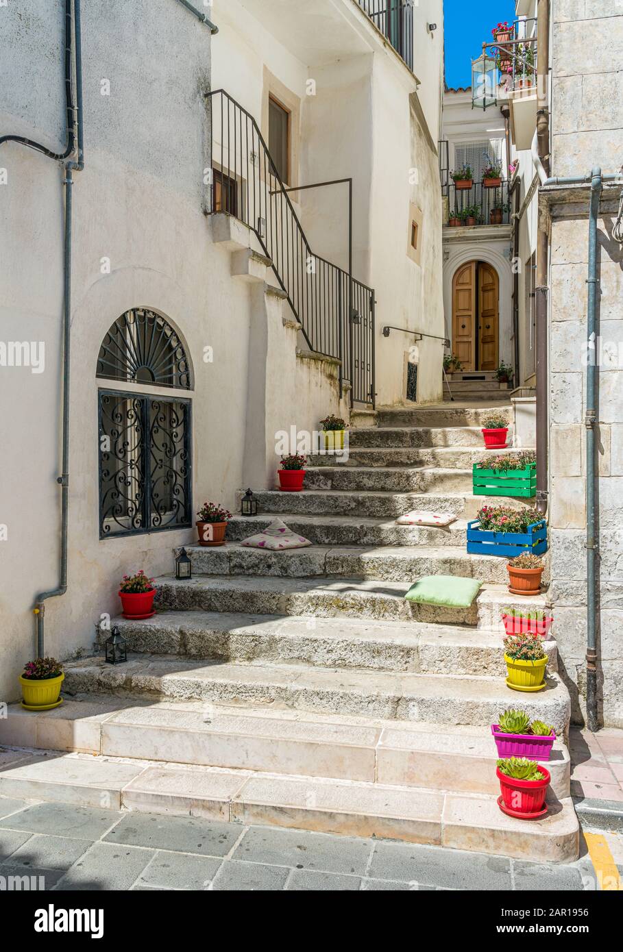 Scenic sight in Monte Sant'Angelo, ancient village in the Province of ...