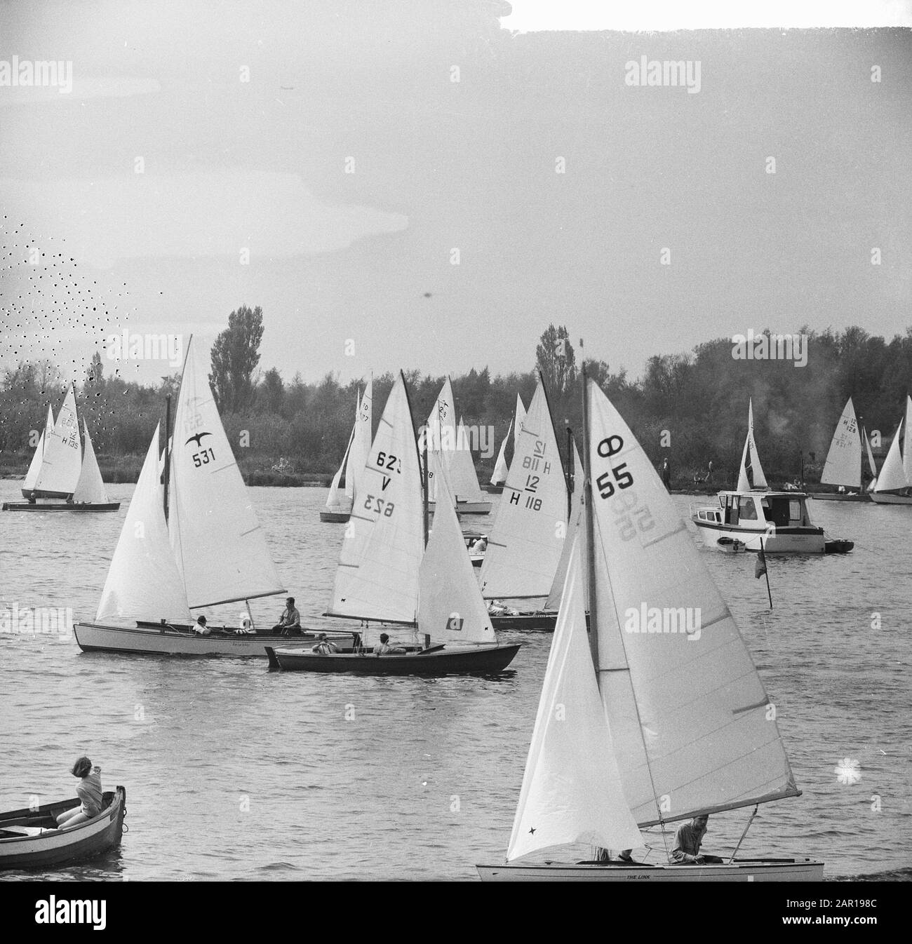 Sailing on yacht in Black and White Stock Photos & Images - Alamy