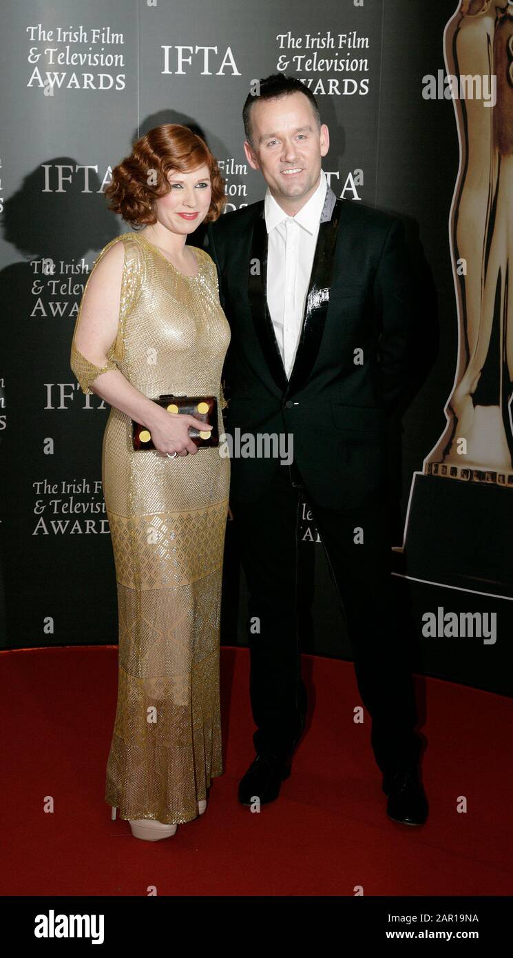 DUBLIN, IRELAND - FEBRUARY 14: Sonya Lennon Courtney and Brendan ...