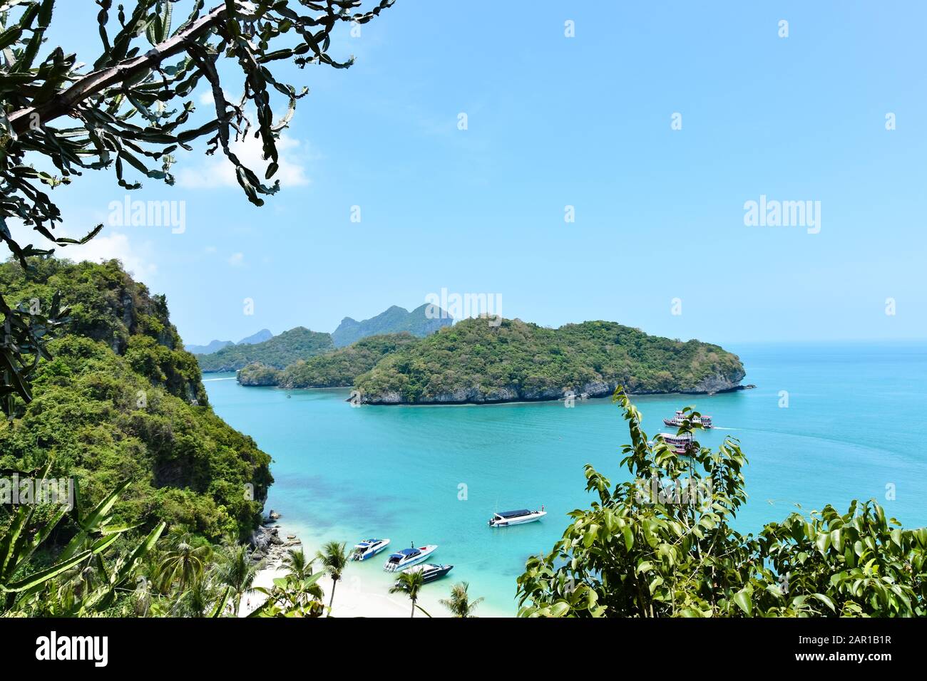 View of the sea and islands at Ang Thong Marine Park Stock Photo - Alamy