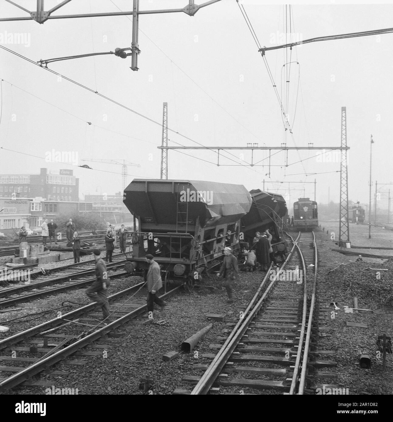 Incident train station in Black and White Stock Photos & Images - Alamy
