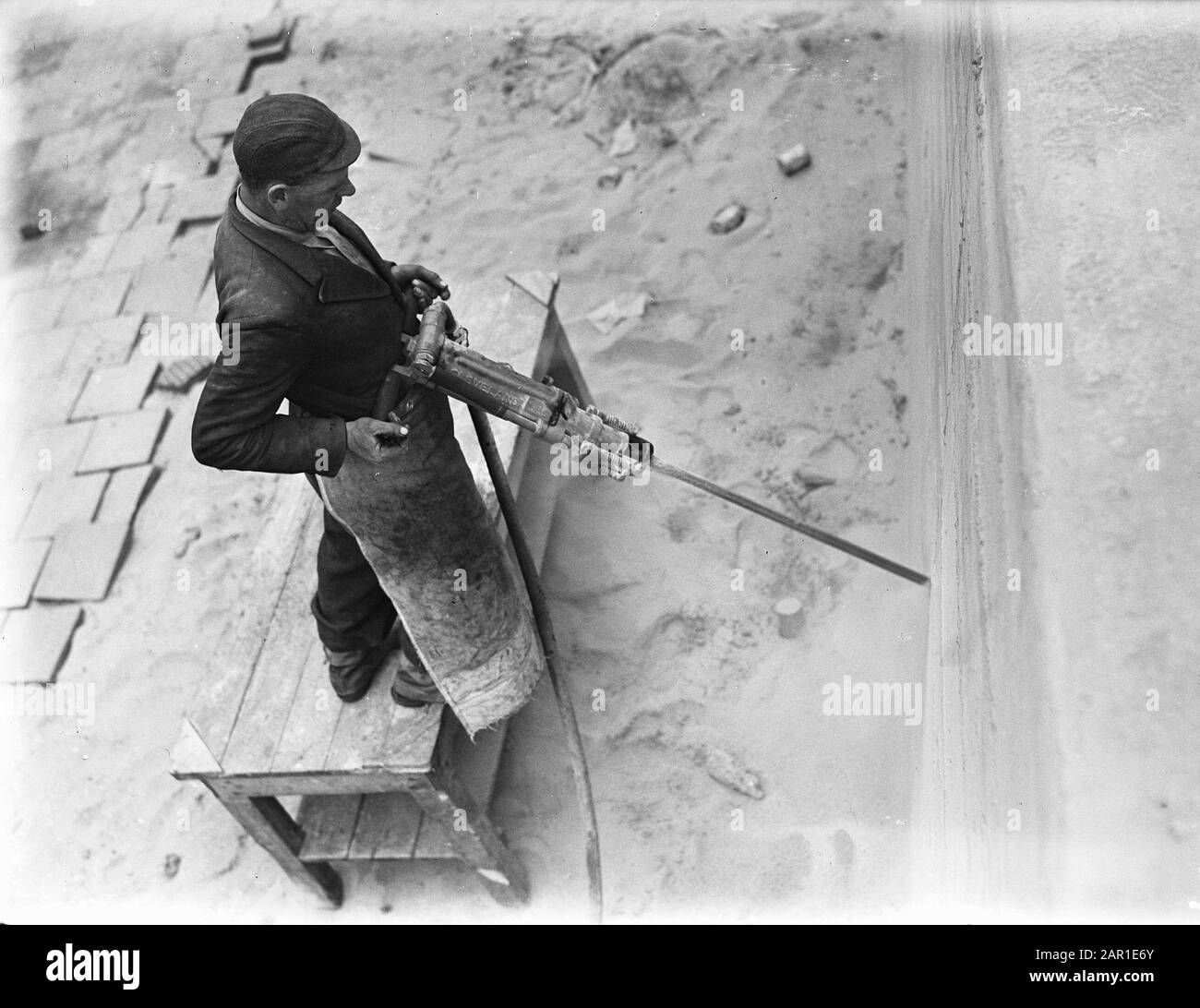 Scheveningen (Atlantikwal) Scheveningen, demolition of bunkers and ...