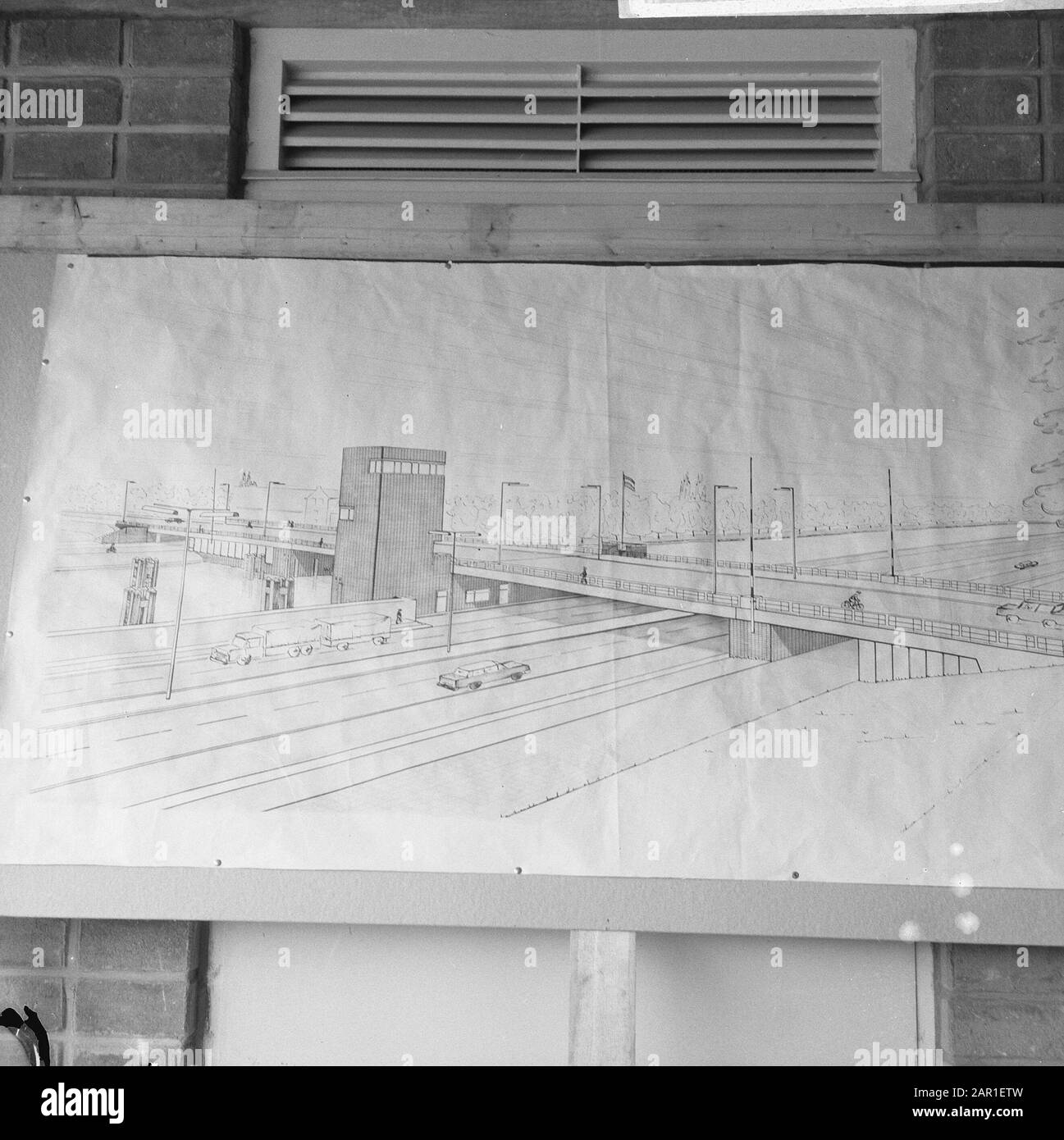 IJ-tunnel under construction, model bridge project Kraaienplein-N Date ...