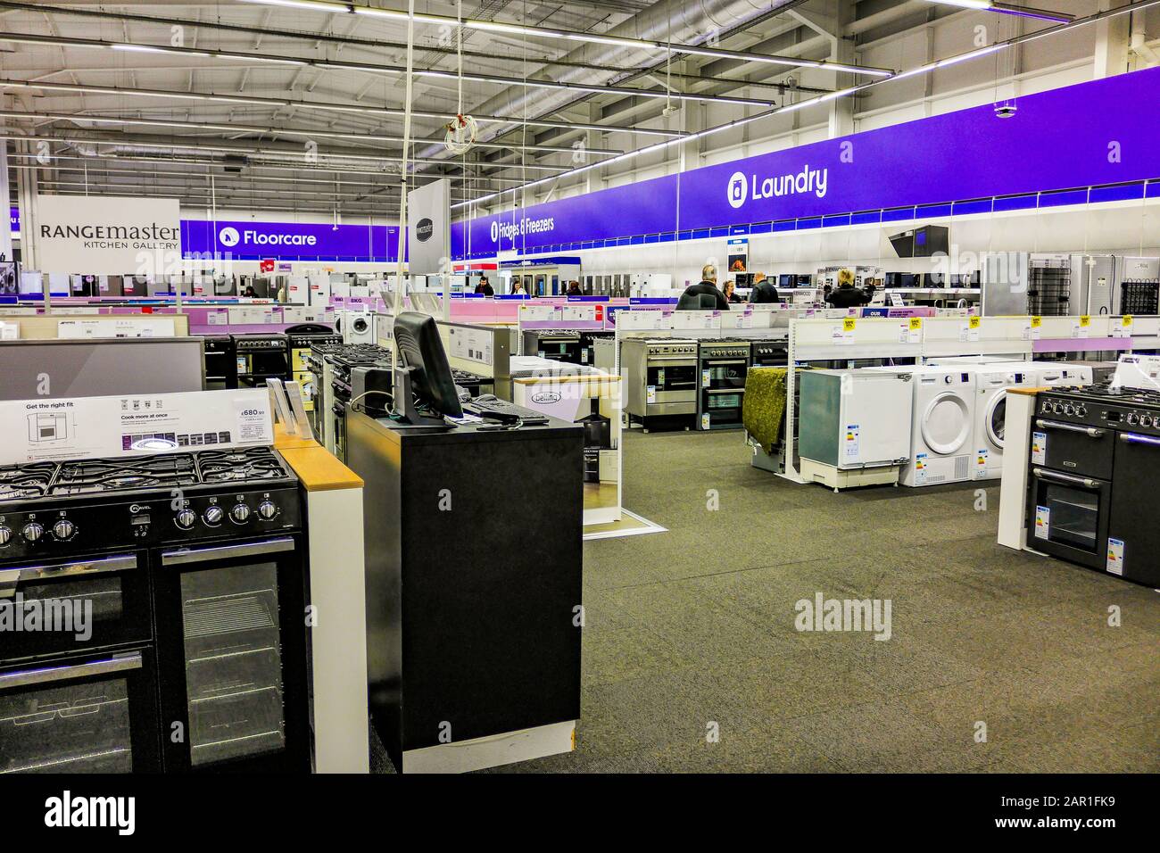inside electrical retailer store Stock Photo - Alamy