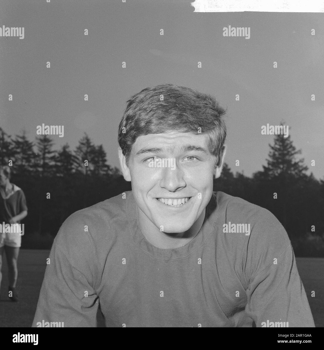Portraits of footballers Footballer Van Duivenbode of the Amsterdam ...