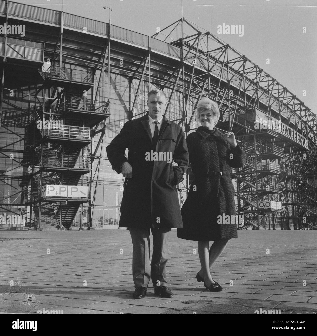 First foreign player of Feyenoord, the Swede Harry Bild, pose with his ...
