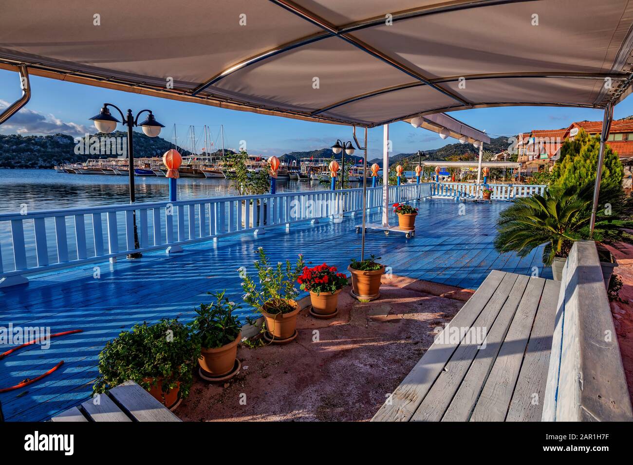 Üçağız, the humble village of Kekova bay Stock Photo - Alamy