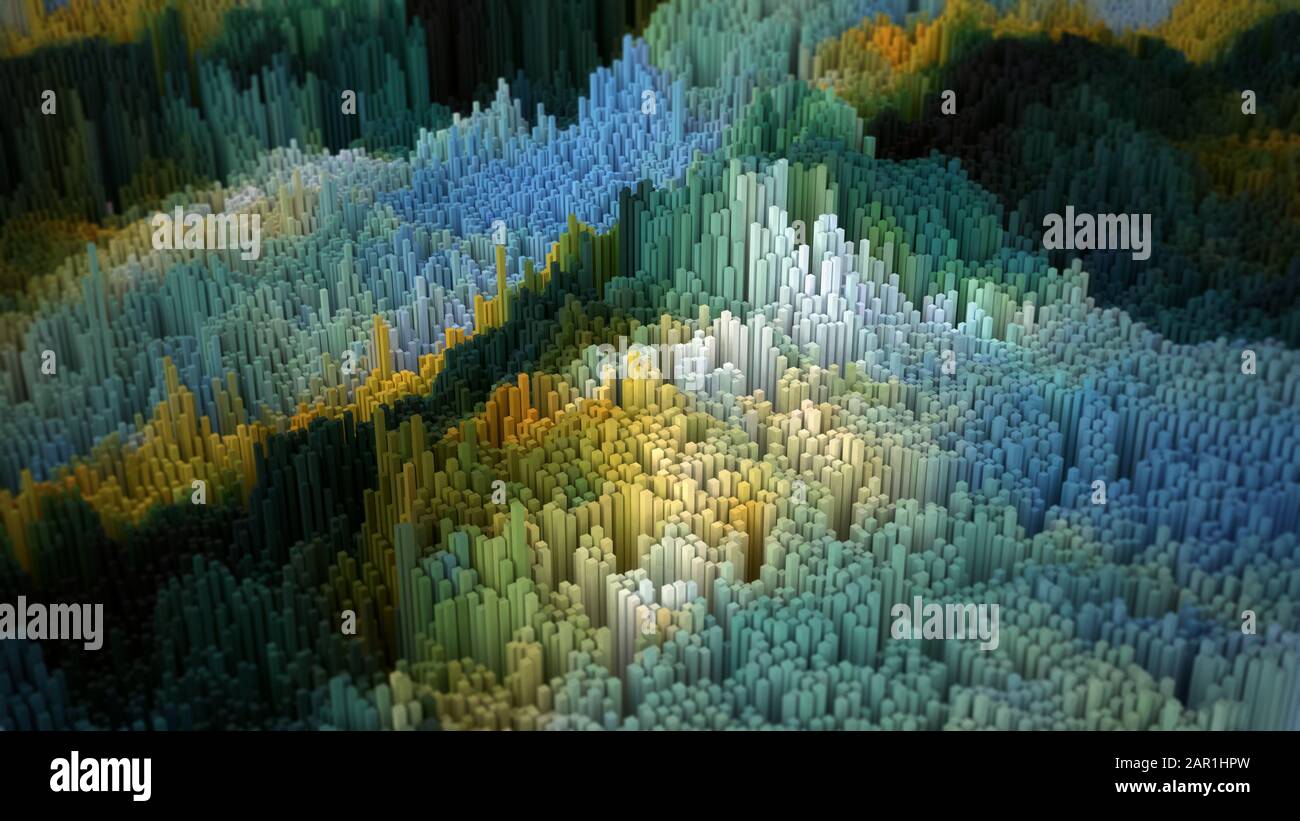 Abstract landscape cubes hi-res stock photography and images - Alamy