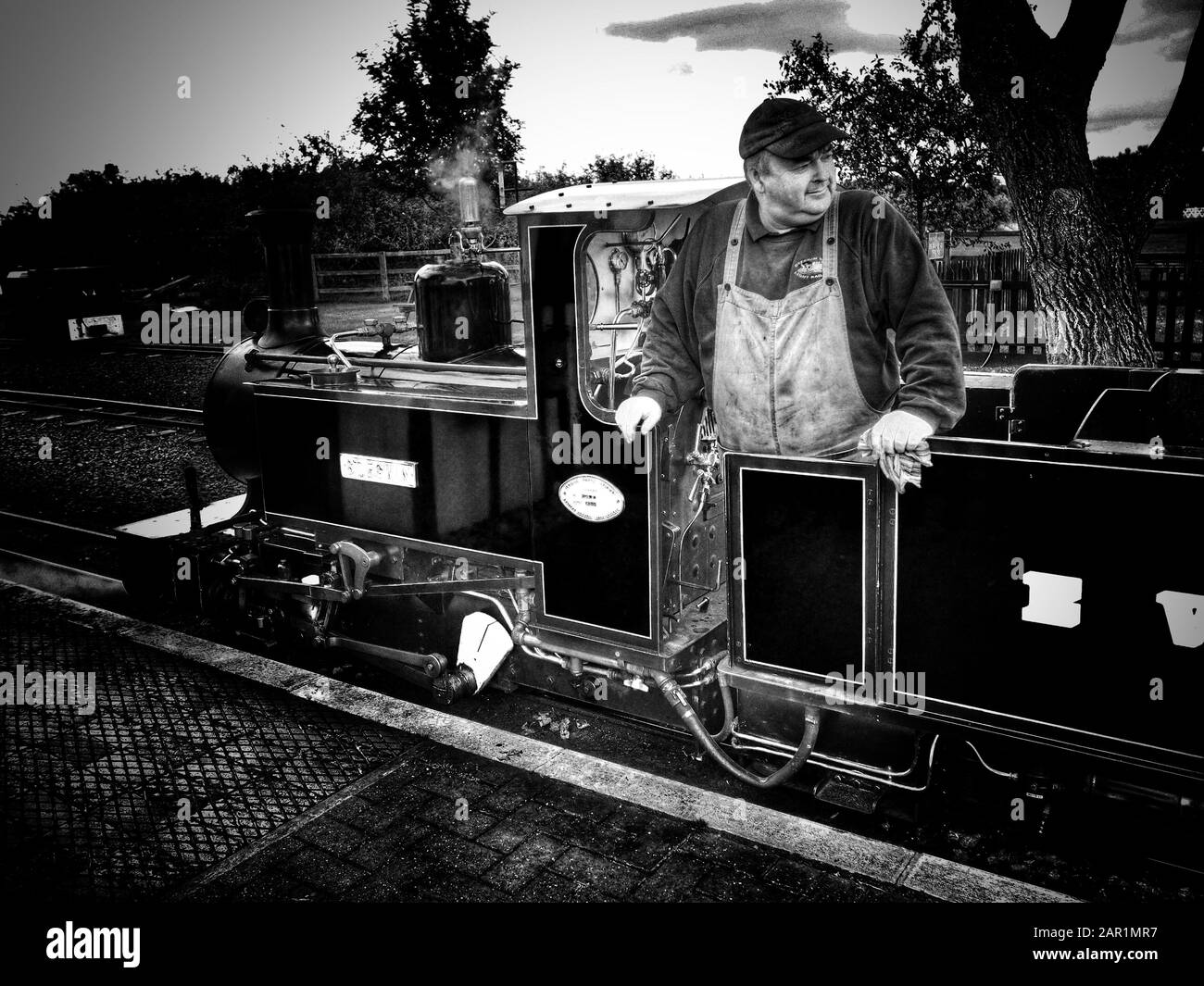 Train driver england Black and White Stock Photos & Images - Alamy