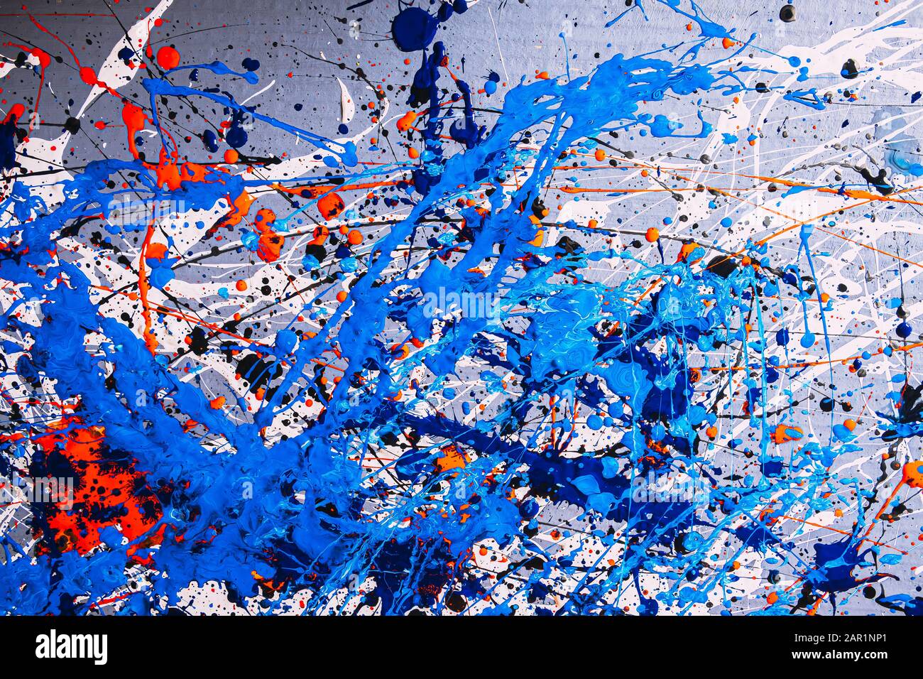 abstract expressionism. contemporary art. Picture painted using the ...