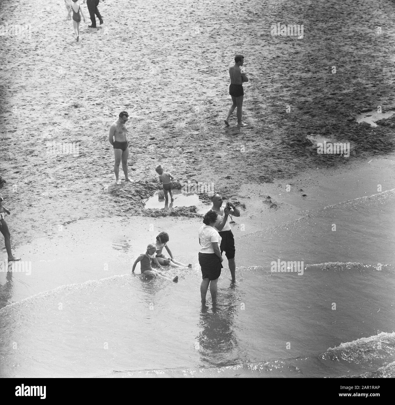 Summer day, people in sea Date: July 3, 1966 Keywords: zeeen Stock ...