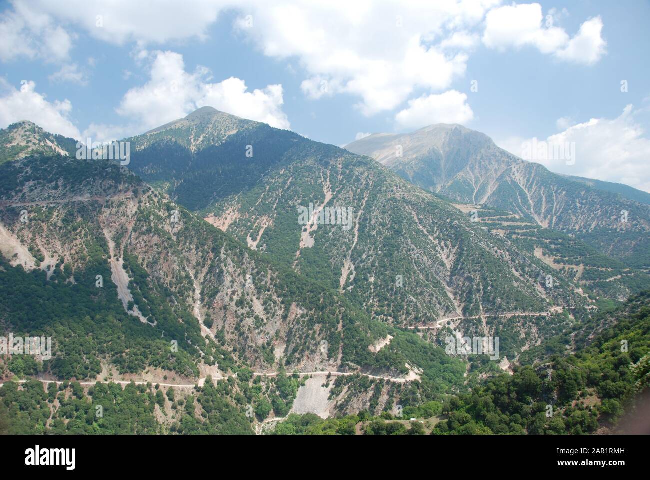 Agrafa Mountains Wild Nature Scene Stock Photo - Alamy