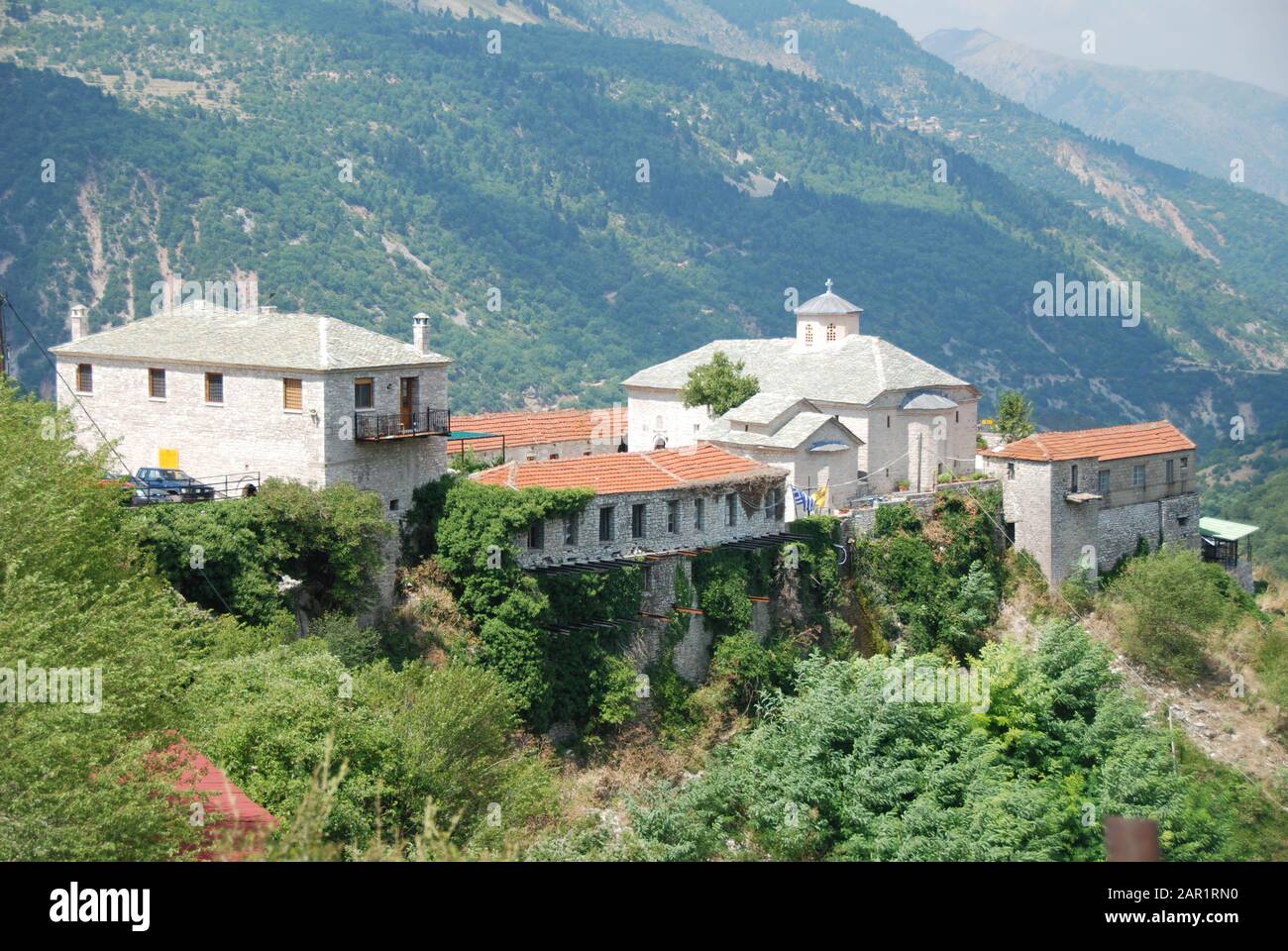 Greek Orthodox Monastery Of Panagia at Agrafa Mountains Stock Photo - Alamy