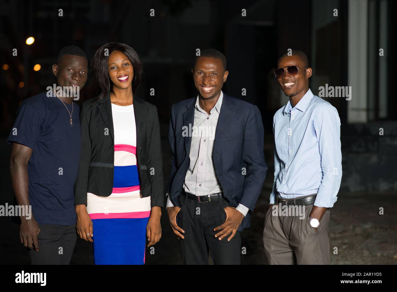 Group people walking talking outside hi-res stock photography and ...
