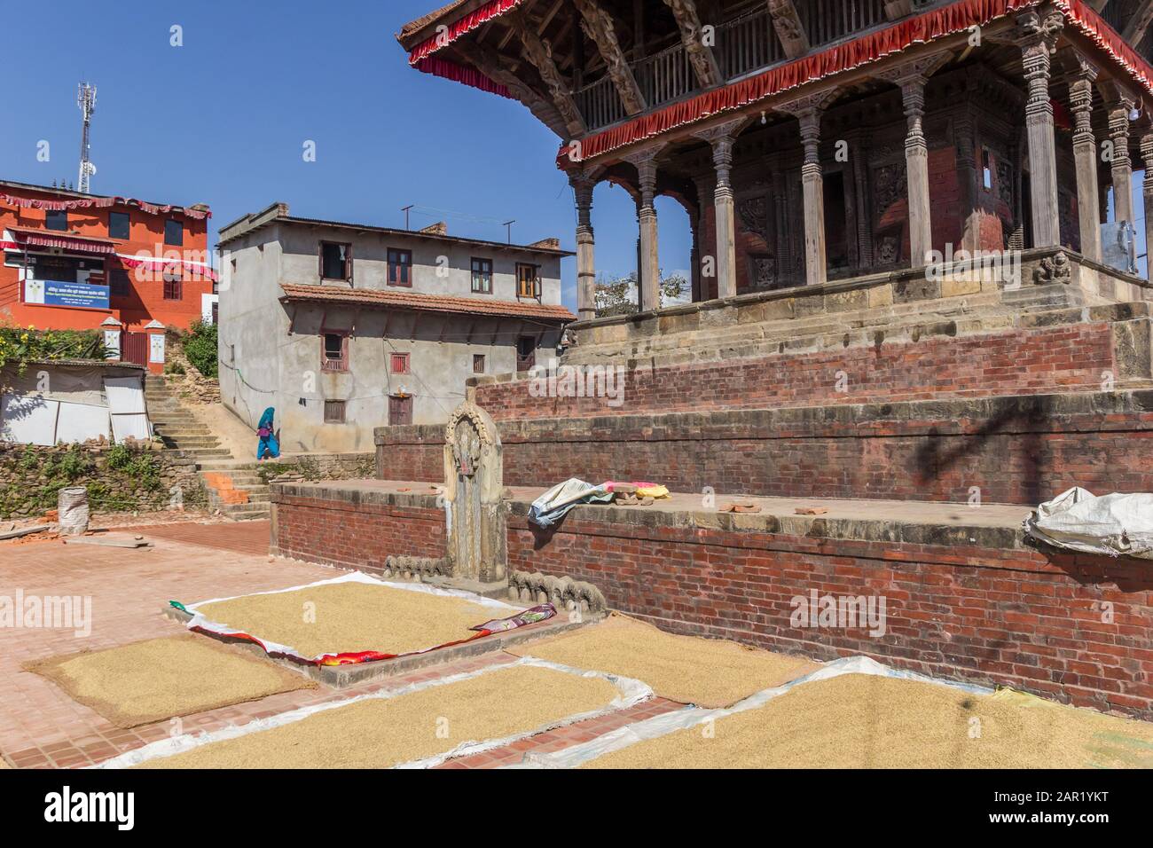 Rice drying hi-res stock photography and images - Alamy