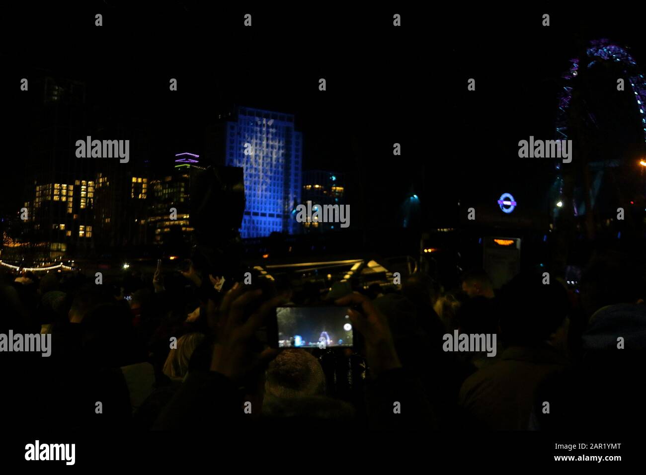 fireworks in London on New years eve Stock Photo - Alamy