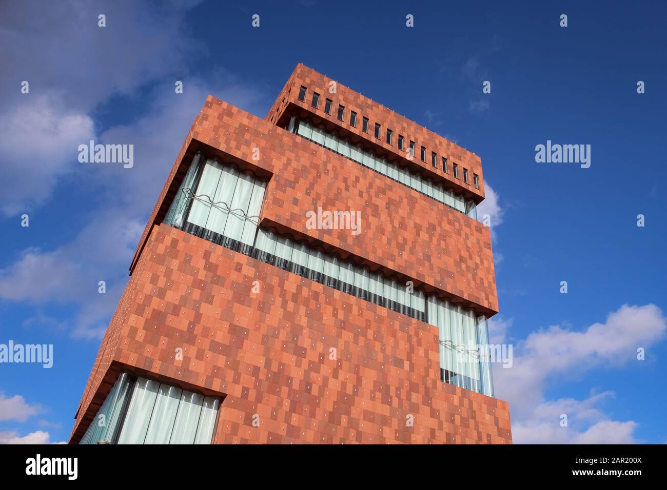 ANTWERP, BELGIUM - Feb 17, 2014: The contemporary architecture of the ...