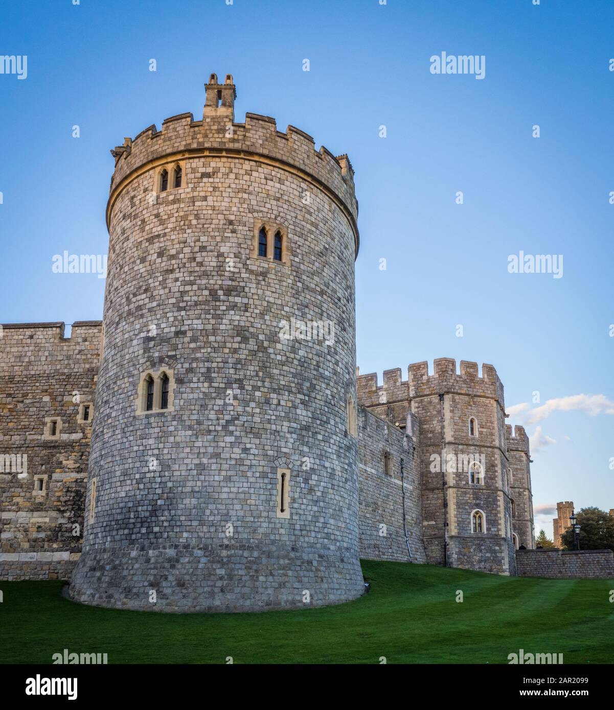 WINDSOR, UNITED KINGDOM - Oct 05, 2017: Outside view of Medieval ...