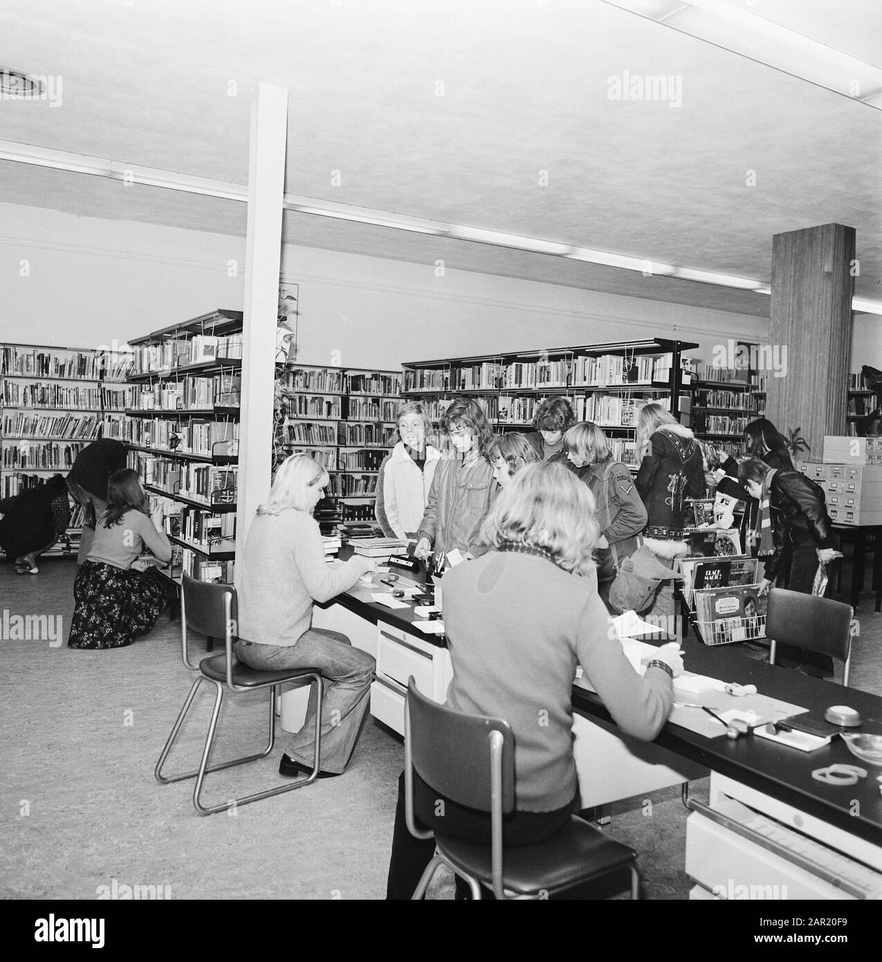 Public library at the Waterlandplein in Amsterdam Interior of the ...