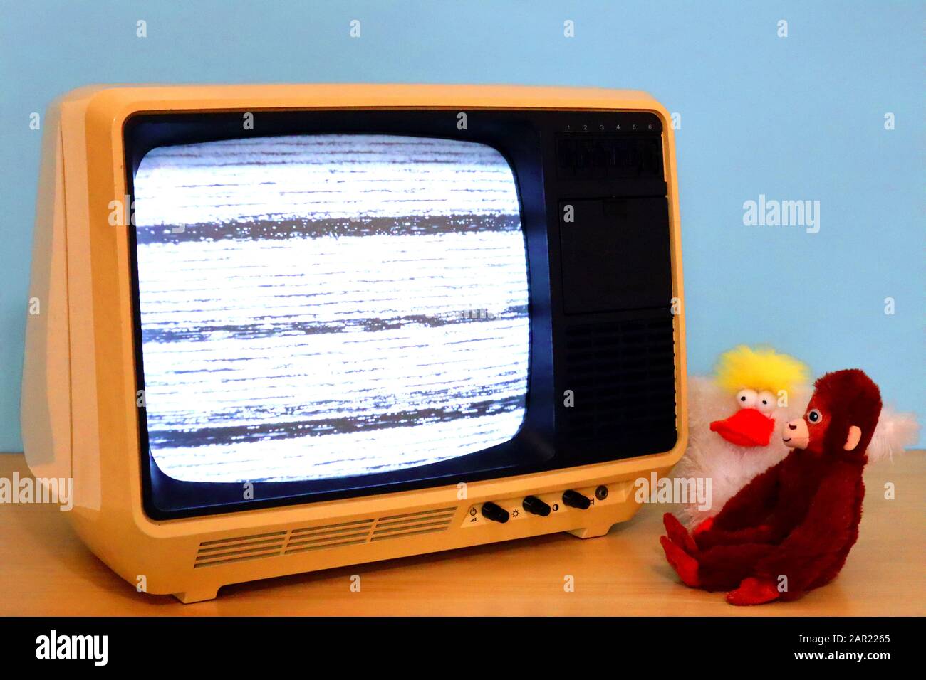 1970s Retro old TV Stock Photo - Alamy