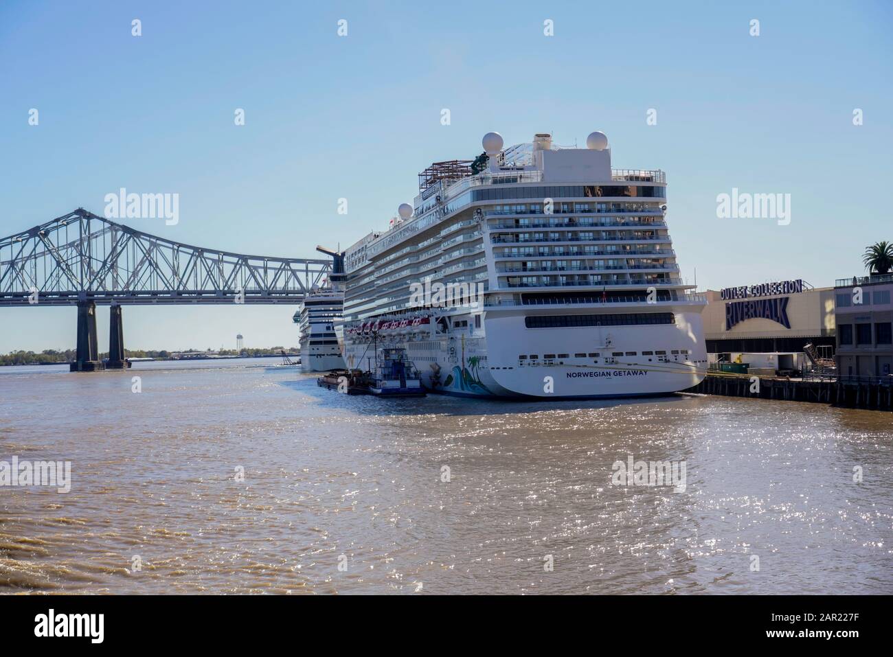New Orleans, Louisiana, USA - Mississippi River, one of the biggest in ...