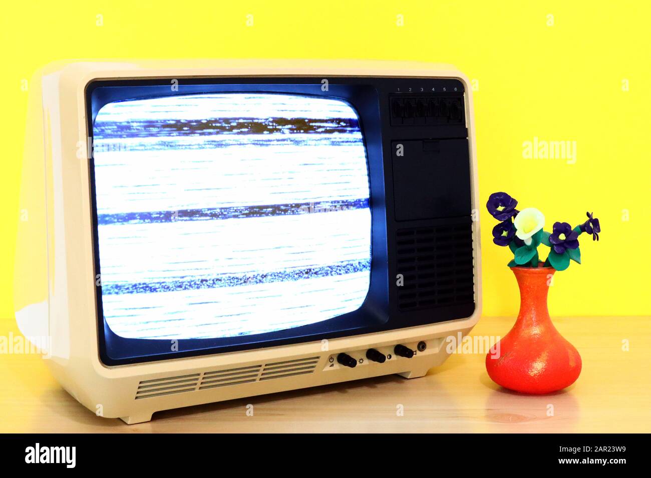 1970s Retro old TV Stock Photo - Alamy