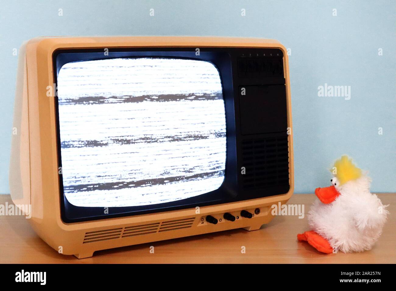 1970s Retro old TV Stock Photo - Alamy