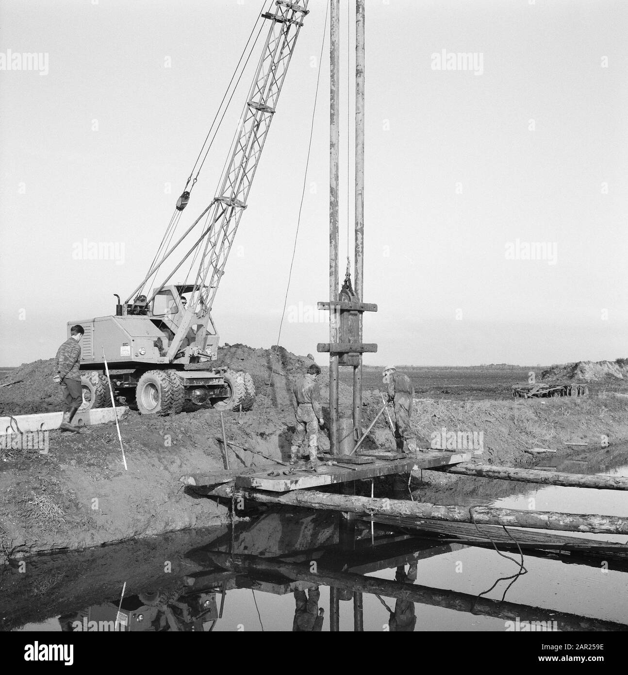 digging and improving canals, laying bridges, piling, water boards ...