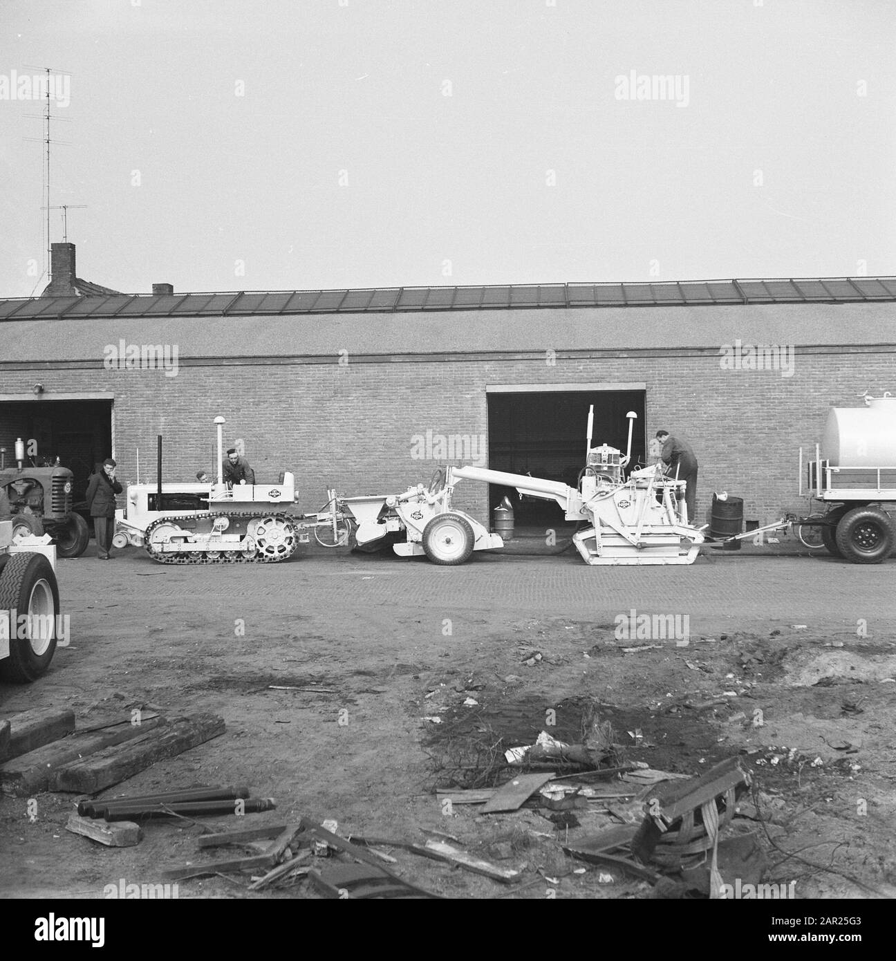 Heavy agricultural machinery Black and White Stock Photos & Images - Alamy