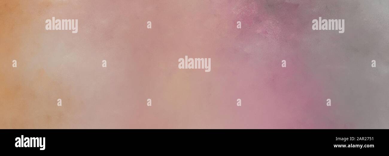 horizontal abstract painting background texture with rosy brown, gray ...