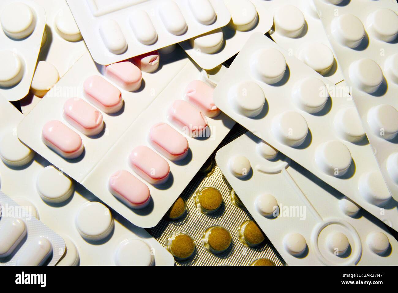 selection of medicine blister packs Stock Photo - Alamy