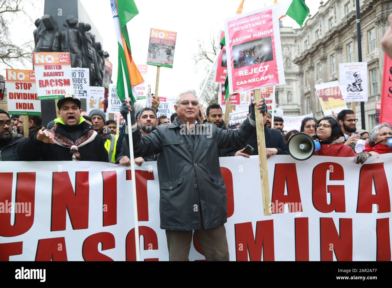 Richmond Terrace, Whitehall, Westminster, London, UK. Thousands rallied ...