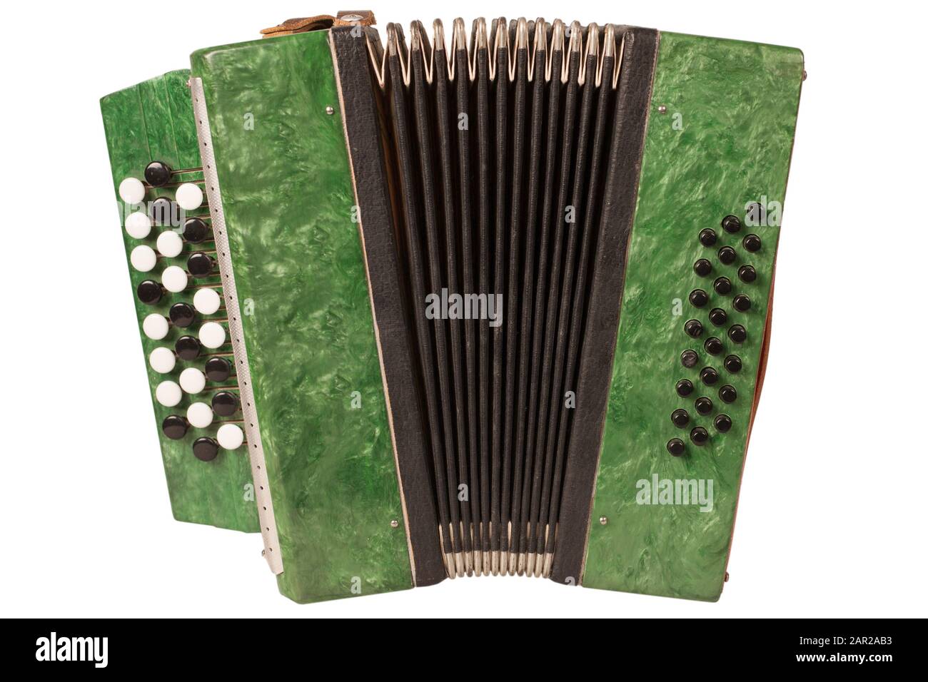 Small children retro bayan (accordion). Folk musical instrument ...