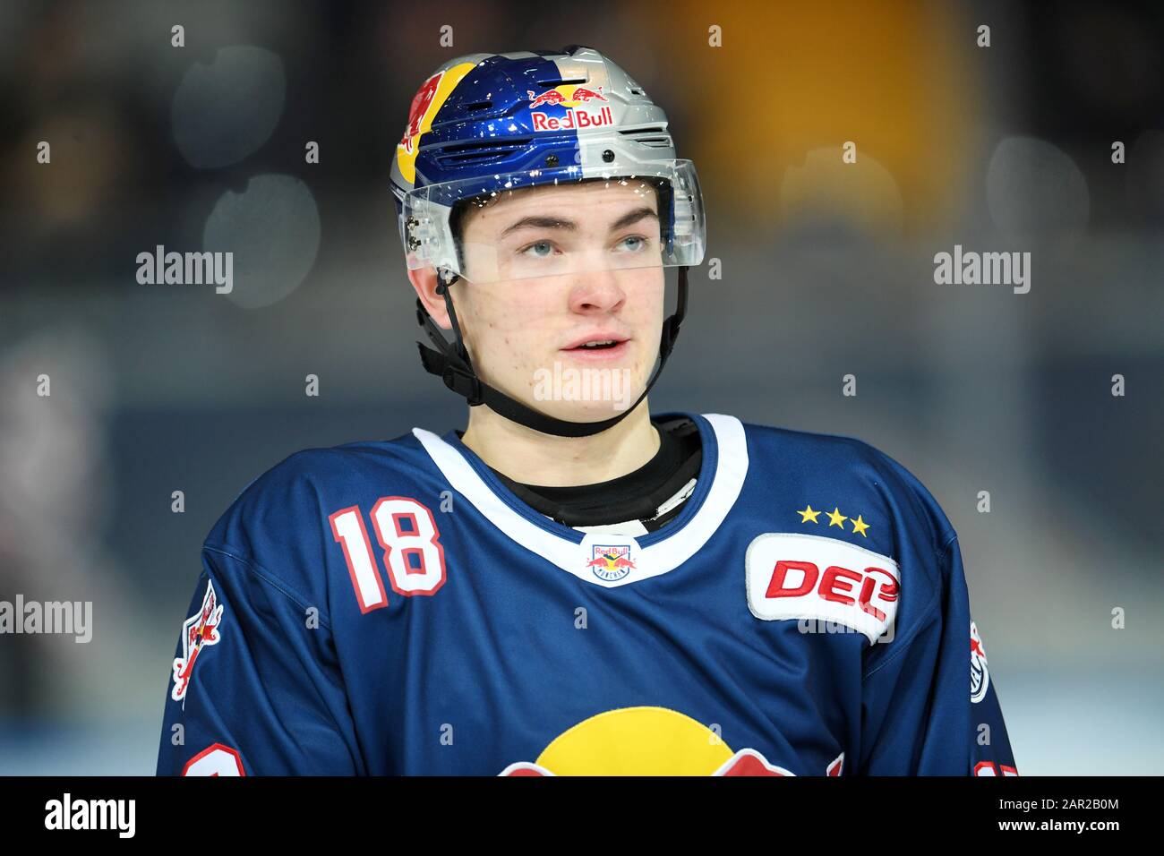 Munich, Germany. 24th Jan, 2020. Ice hockey: DEL, EHC Red Bull Munich ...