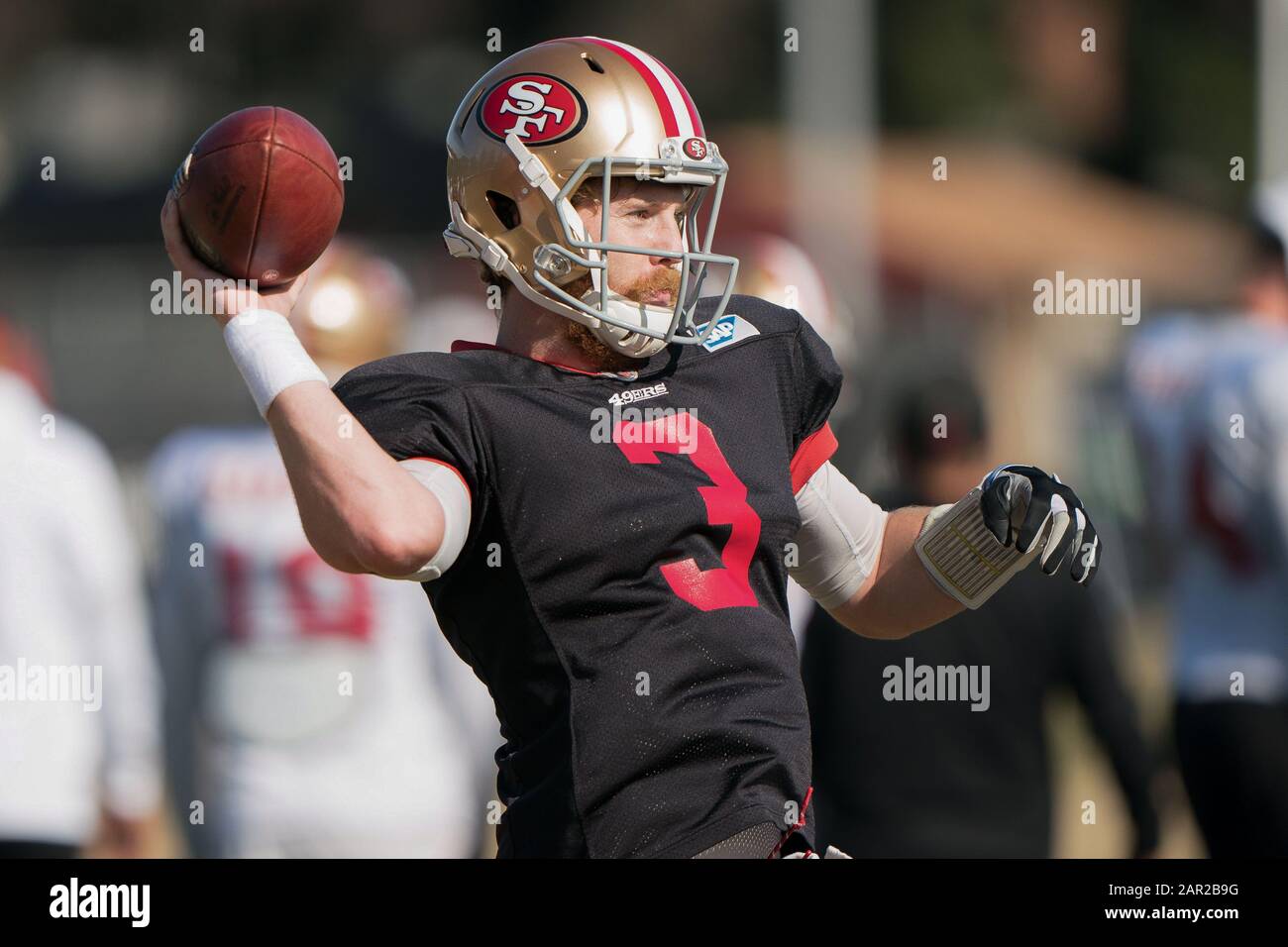 San Francisco 49ers quarterback C.J. Beathard (3) during practice in ...