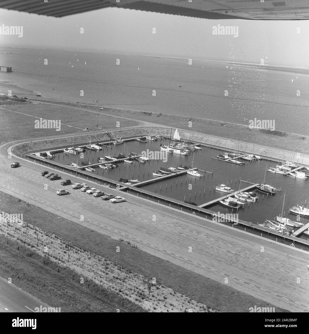 Aerial marina boats Black and White Stock Photos & Images - Alamy