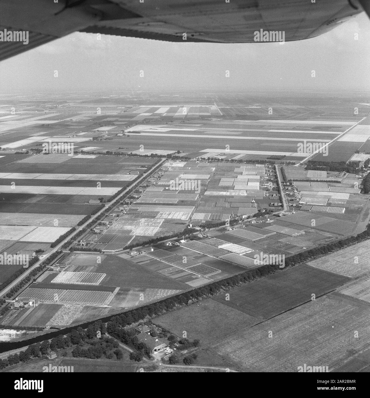Agriculture greenhouse technology Black and White Stock Photos & Images ...