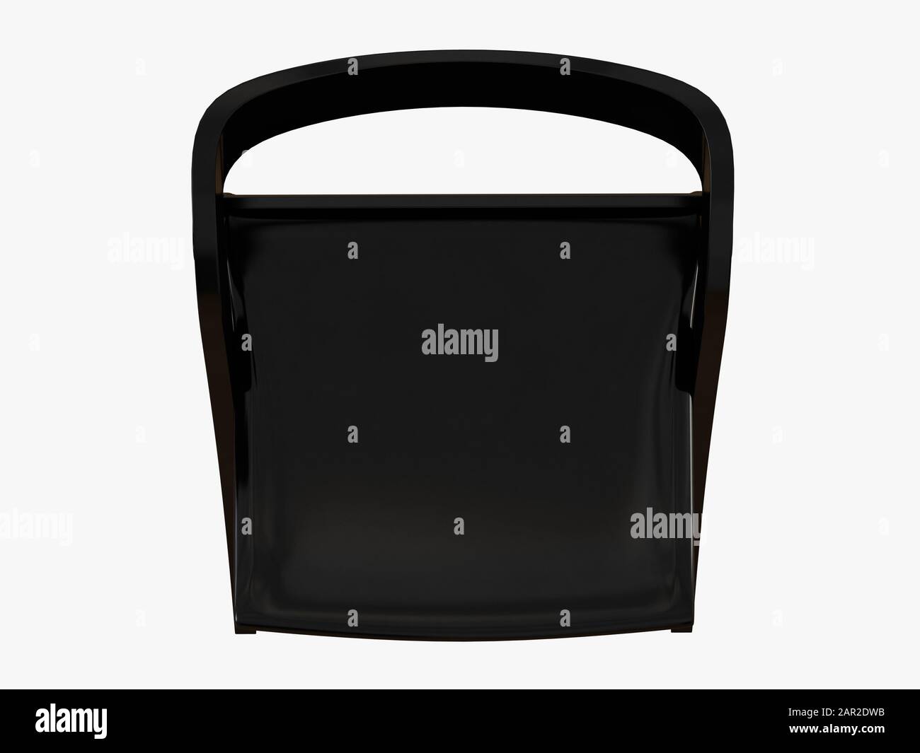 Black folding chair top view 3d rendering Stock Photo - Alamy