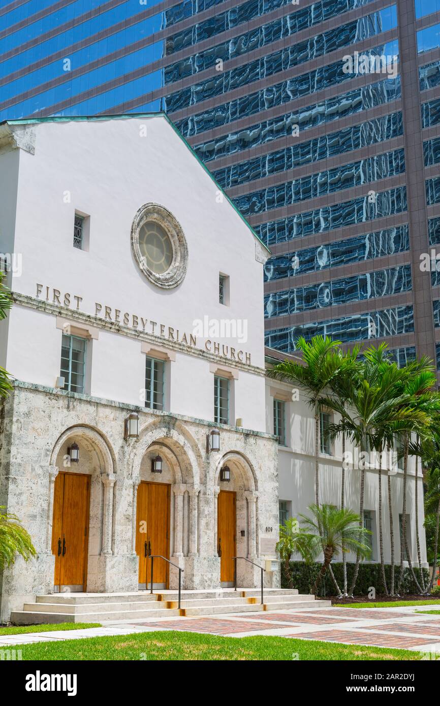 First Presbyterian Church and contemporary architecture in Downtown ...