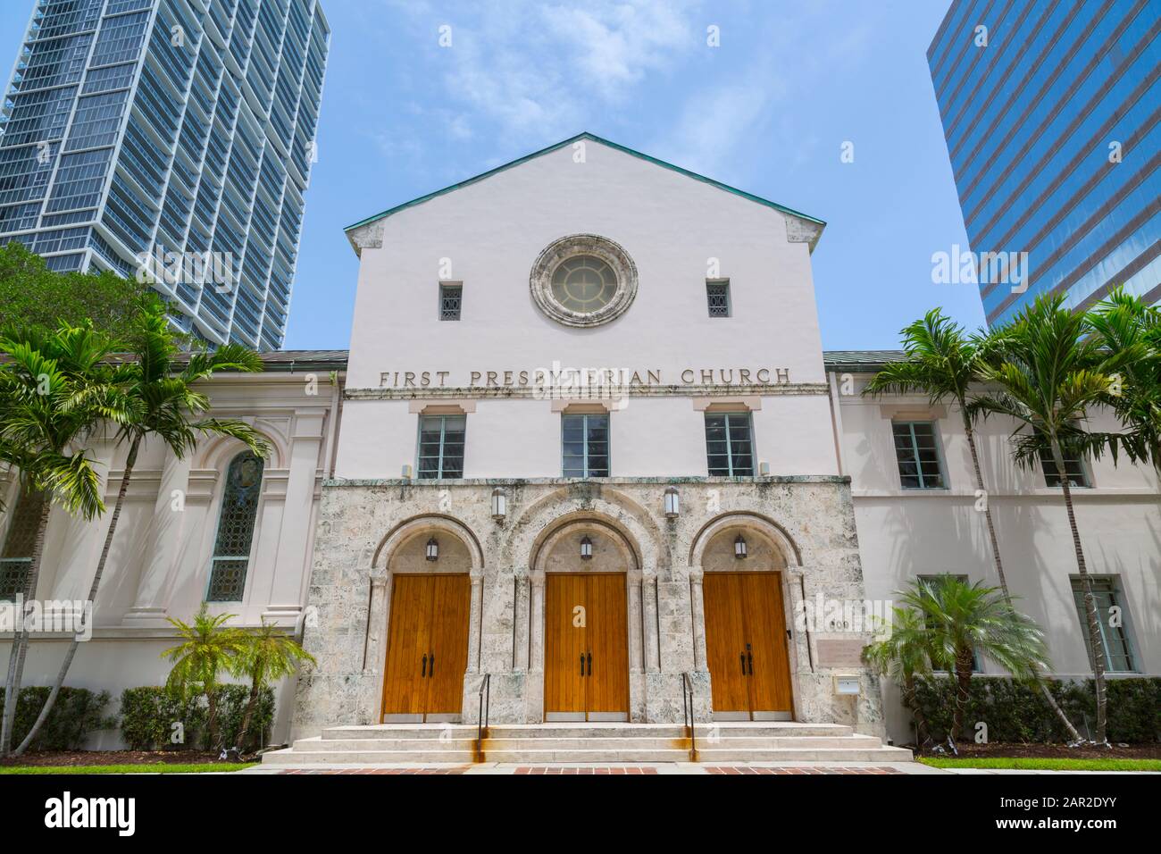 First Presbyterian Church and contemporary architecture in Downtown ...