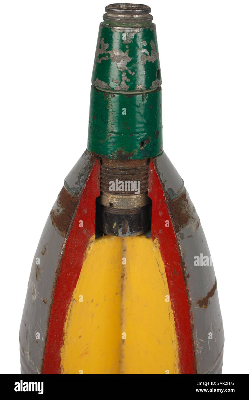 Soviet army 120 mm traininig mortar shell type 1938 yearisolated on ...