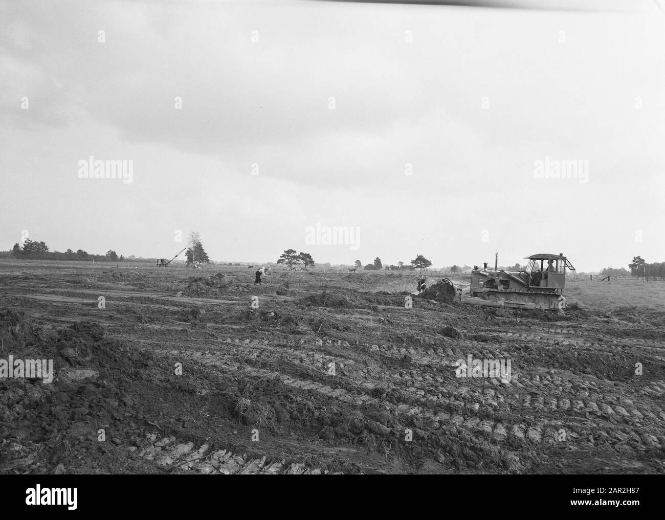 mining, tillage, leveling, scones, bulldozers, workers, land land land ...