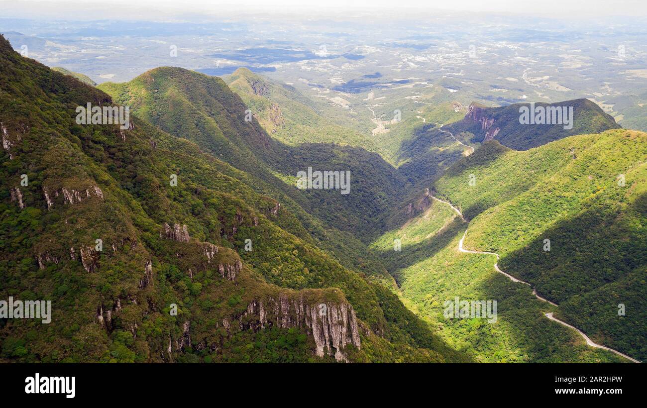 Serra Do Rio Do Rastro, Santa Catarina, Brazil - January 6, 2020: View ...