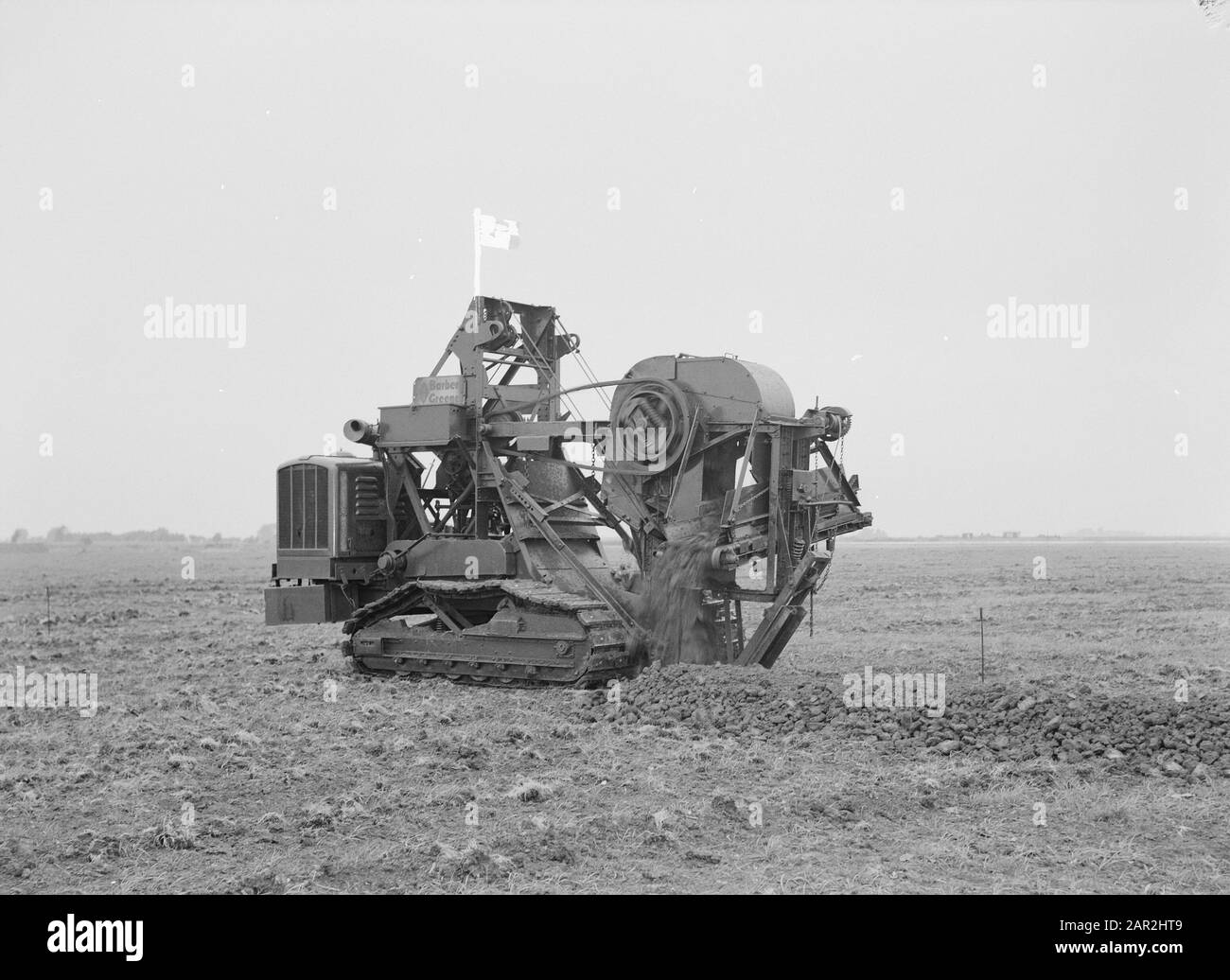 drainage, machine, digging, trenches, barber greene Date: August 1953 ...