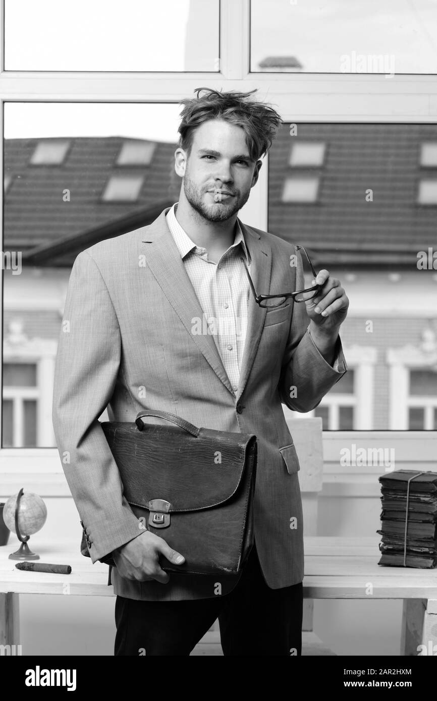 Male professor wearing glasses hi-res stock photography and images - Alamy