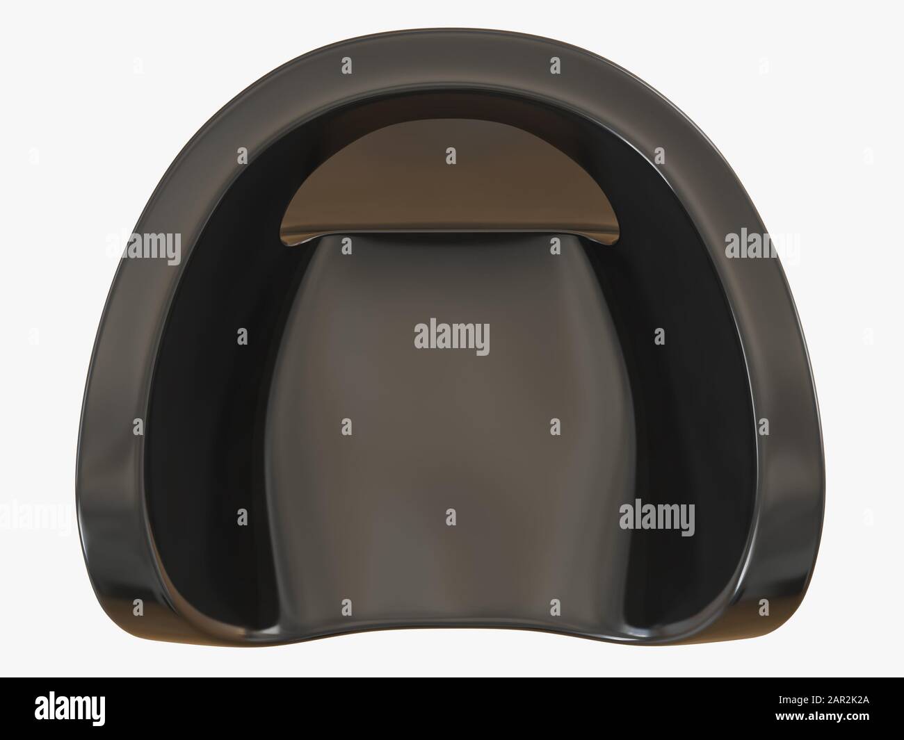 Gray chair top view 3d rendering Stock Photo - Alamy