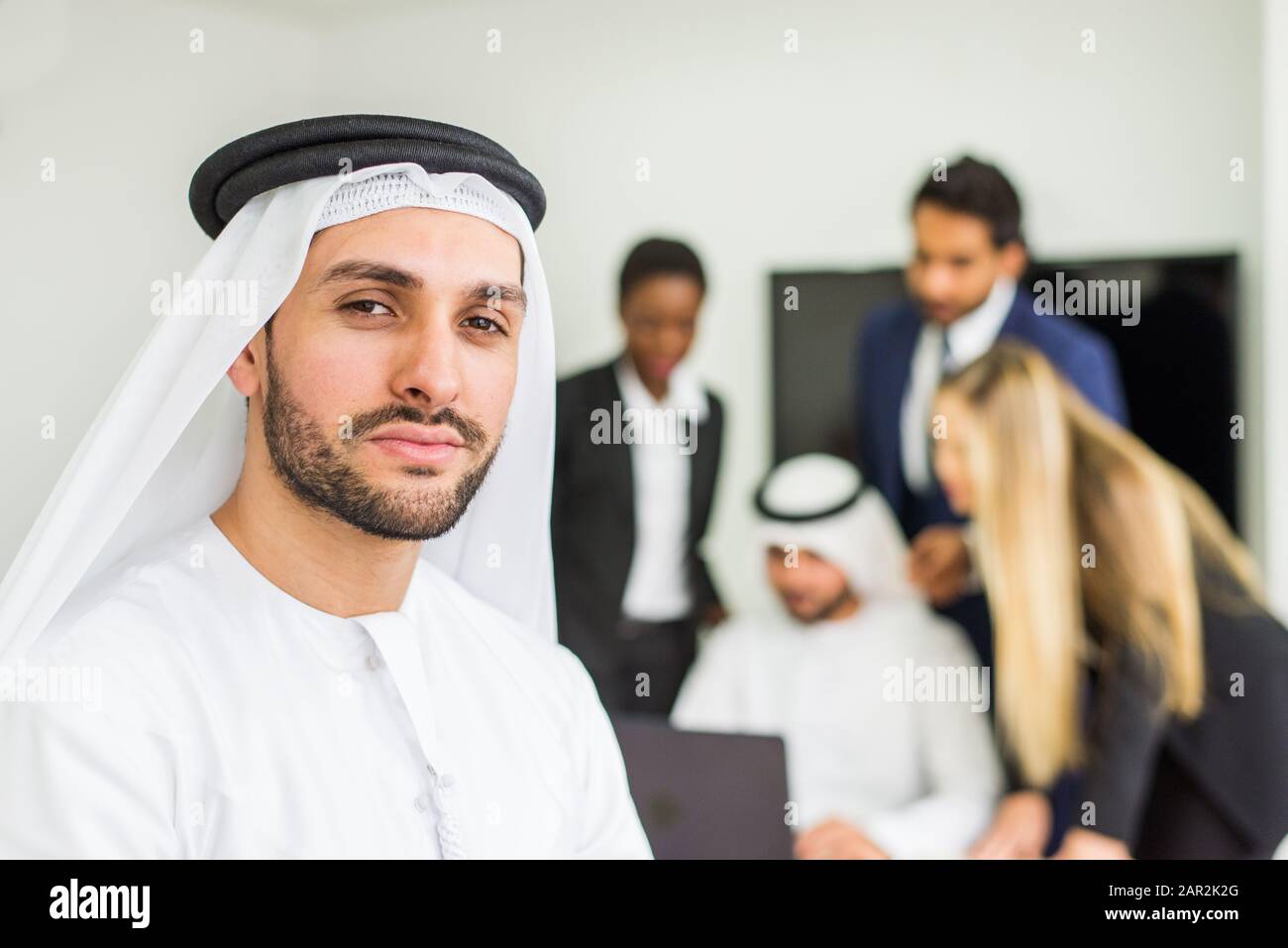Multiracial group of business people having a meeting in a office ...