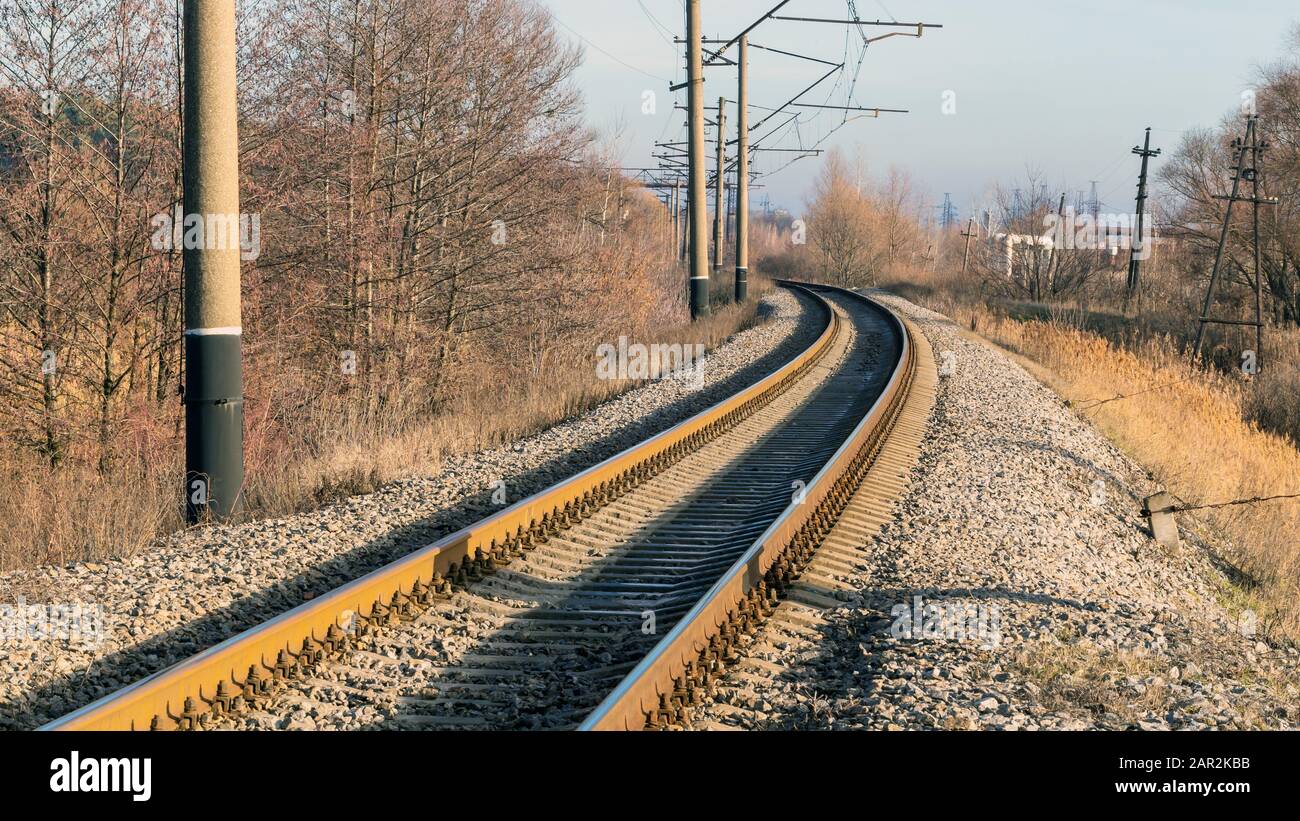 Single line railway hi-res stock photography and images - Alamy