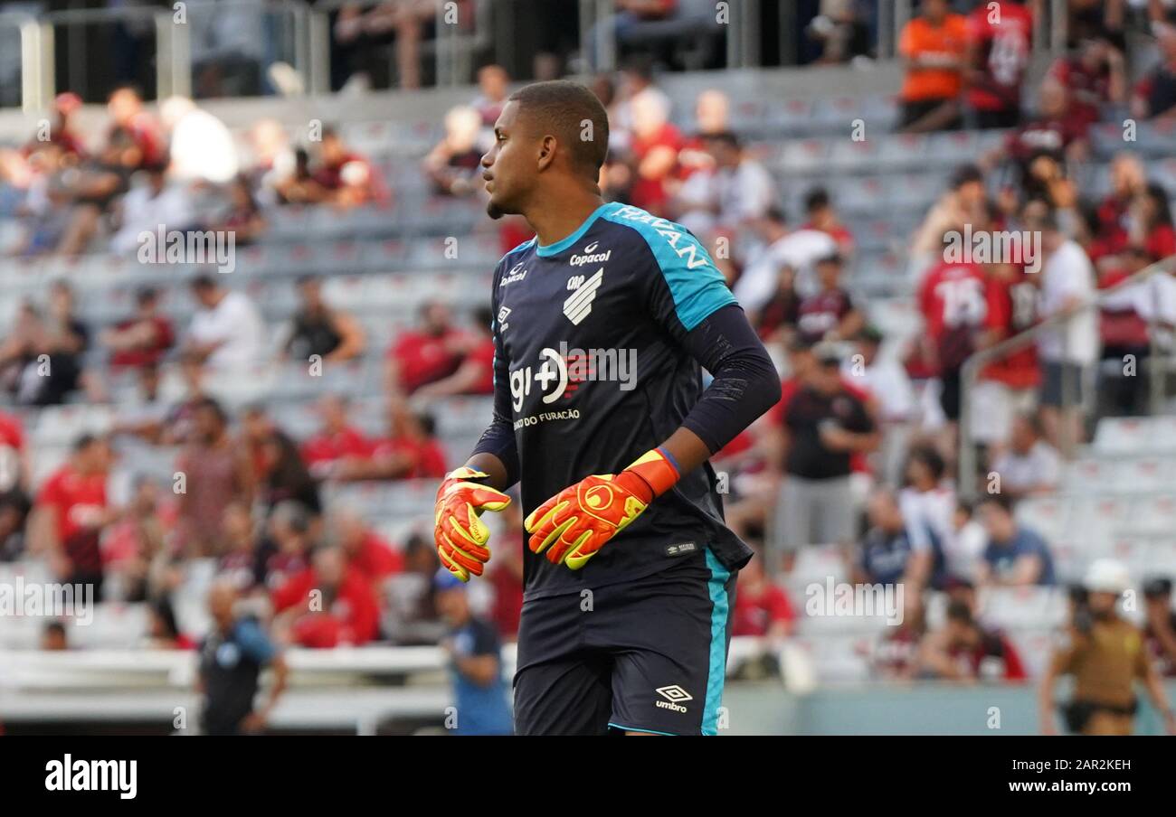 Curitiba, Brazil. 25th Jan, 2020. Goalkeeper Anderson during Athletico ...