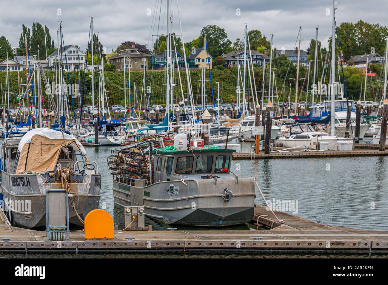 BELLINGHAM, WASHINGTON - July 7, 2019: The Port of Bellingham operates ...
